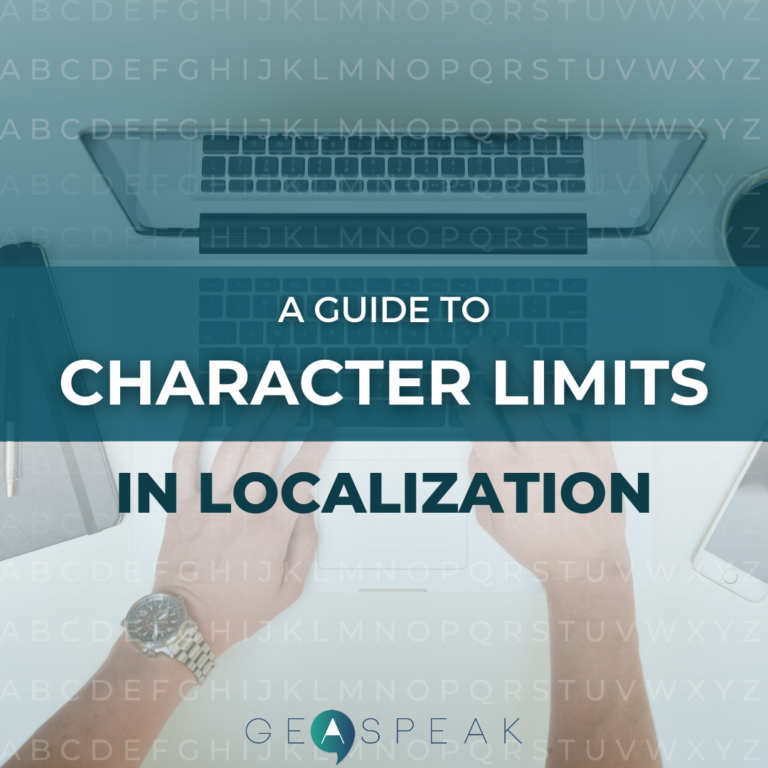 A GUIDE TO CHARACTER LIMITS IN LOCALIZATION | GeaSpeak